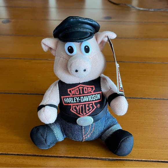 Harley-Davidson | Toys | Vintage Harley Davidson Pig Hog Biker Plush ...